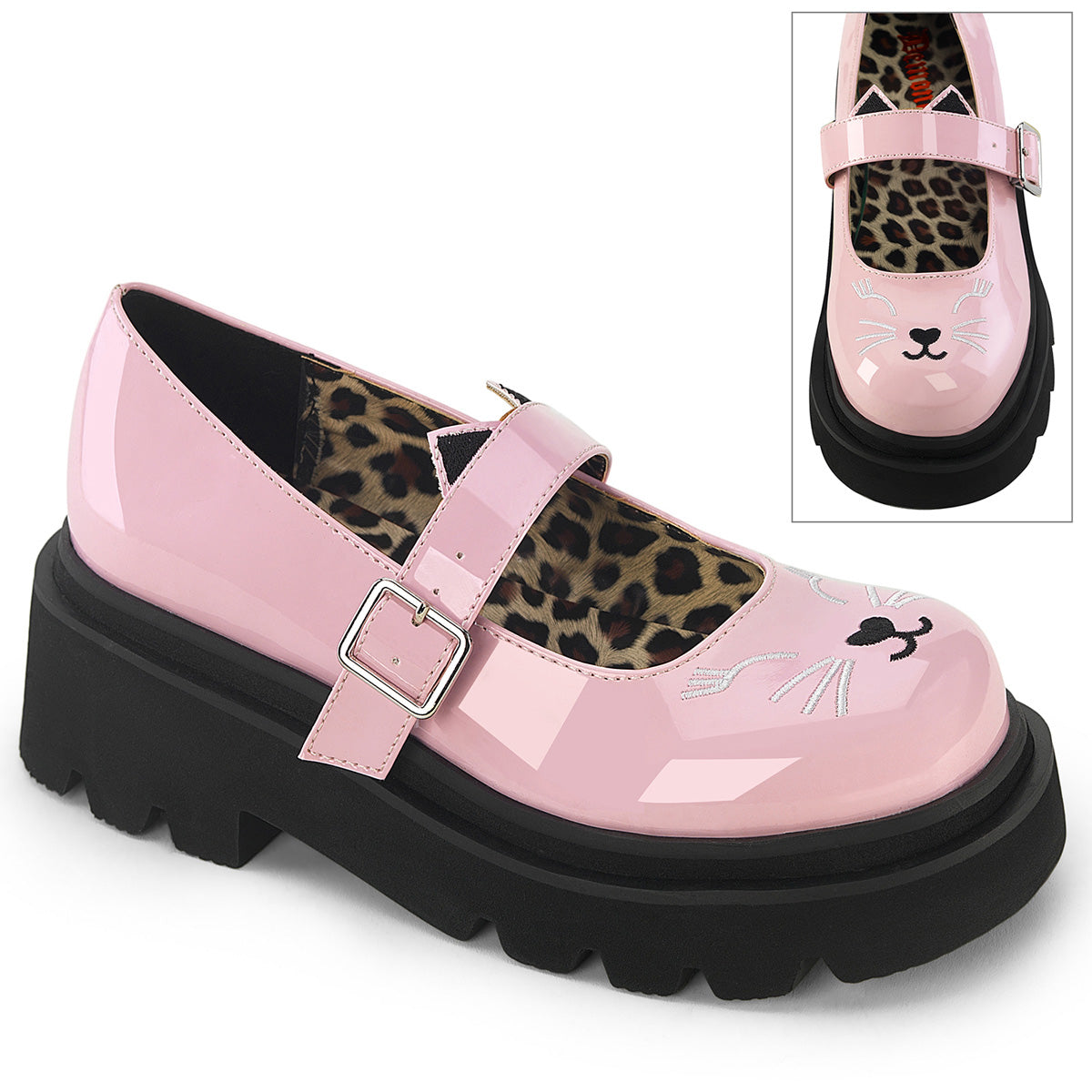Demonia Cat Face Tiered Platform Maryjane – Pixies Lounge Online